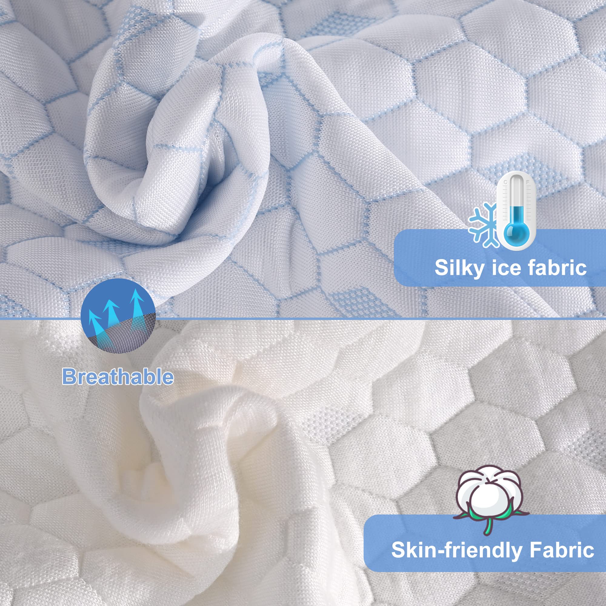 ESHINE Full Body Pillows for Adults - Full Body Pillow for Sleeping/Gel Infused Cooling Pillows/Shredded Memory Foam Pillows, Oeko-TEX/CertiPUR-US Certified, 20x54 Long PillowsâŚ