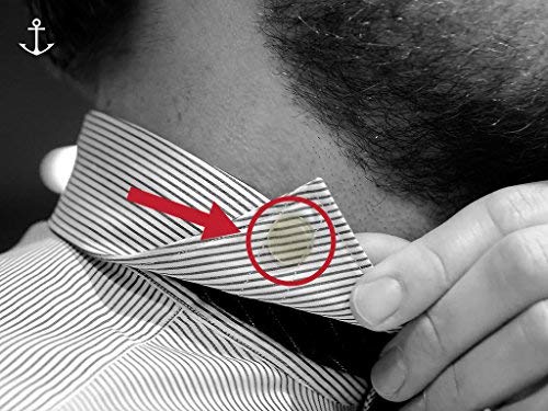 Fashion Anchor | 1 Pack of 36 Collar Stays for Men | No metal. No magnets. Just hold. | With discrete carrying sleeve