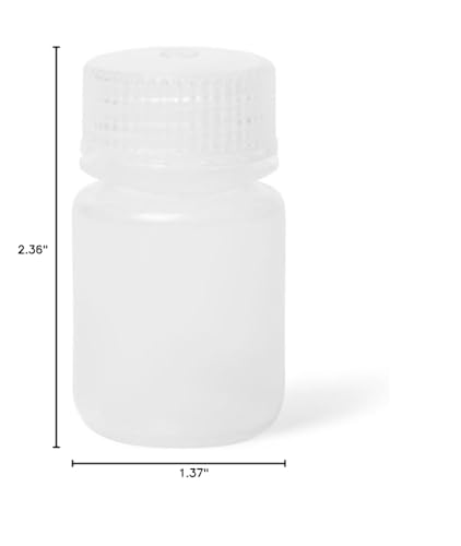 United Scientific® Unistore™ 33311 | Laboratory Grade Polypropylene Wide Mouth Reagent Bottle | Designed for Laboratories, Classrooms, or Storage at Home | 30mL (1oz) Capacity | Pack of 12