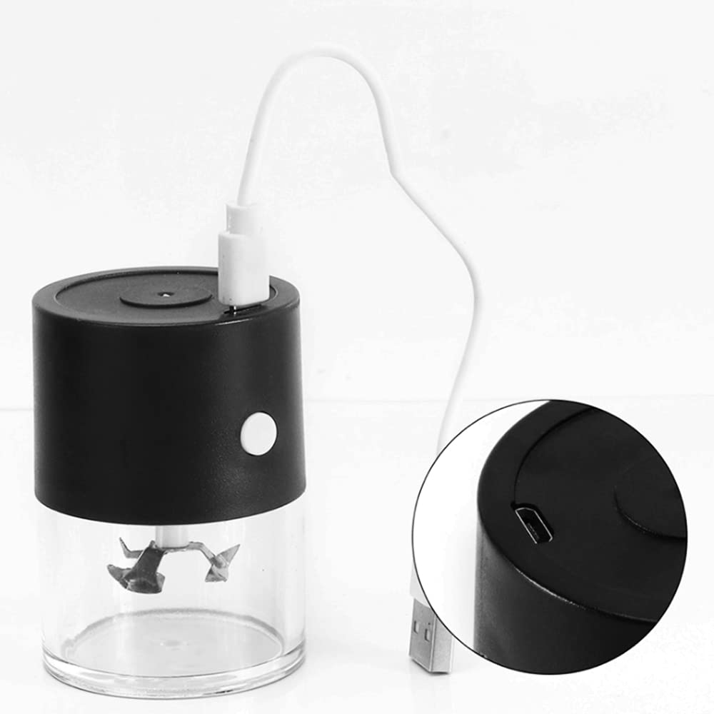 Electric Herb Grinder, Electric Grinder for Spice, Portable Chopper Fine Grinder Kit Black