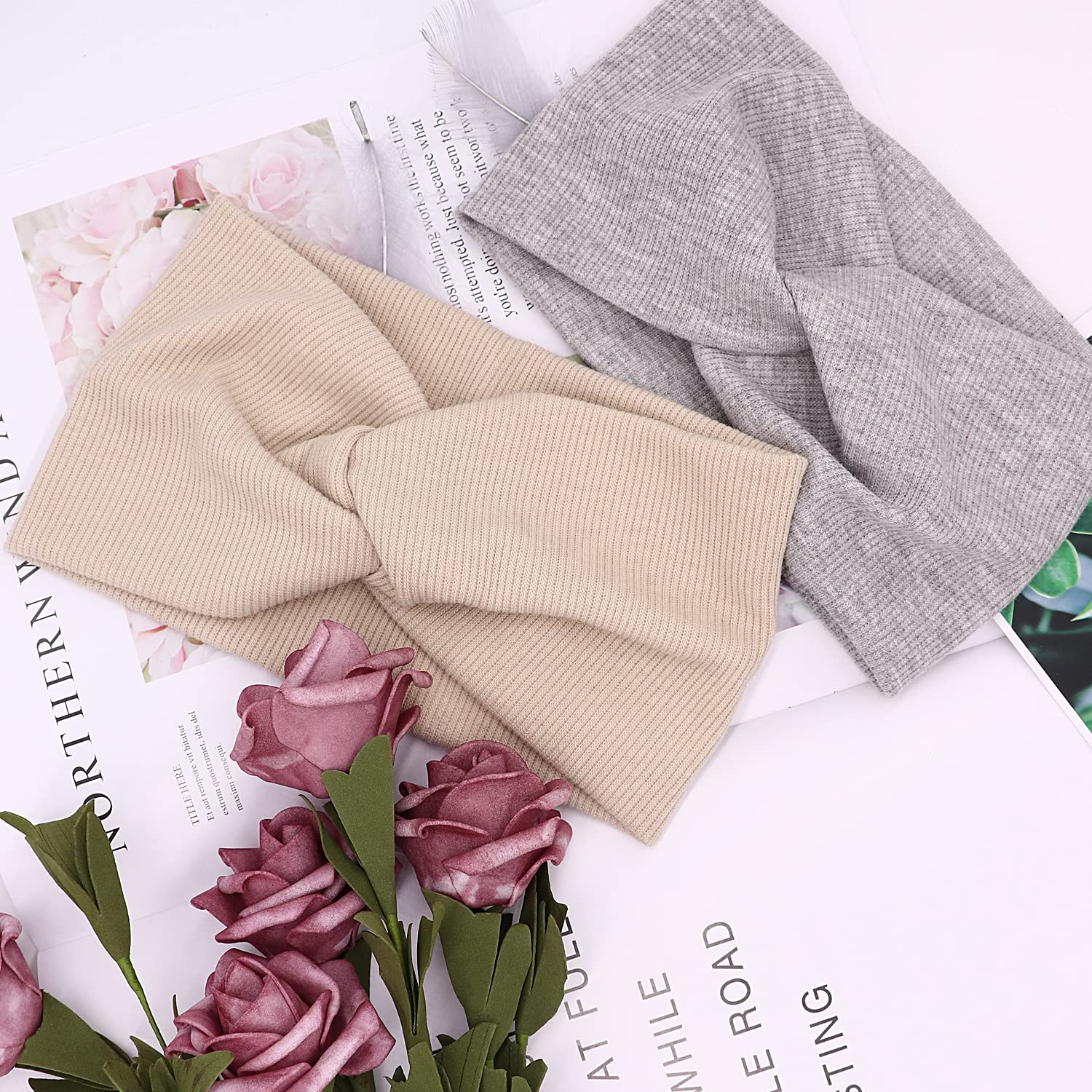 DRESHOW 1950's Vintage Modern Style Elastic Women Turban Headbands Twisted Cute Hair Band Accessories