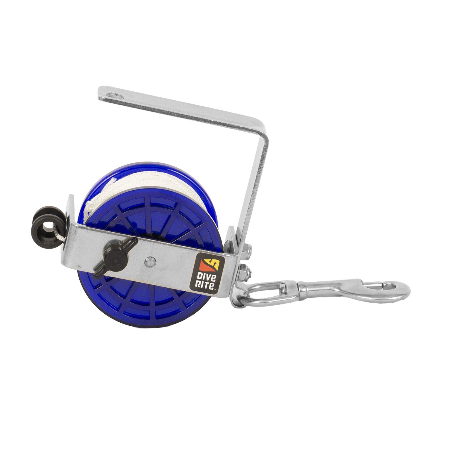 Dive Rite Safety Classic Reel, Medium S/S Snap, 140 ft #24 White Line (RE4100)