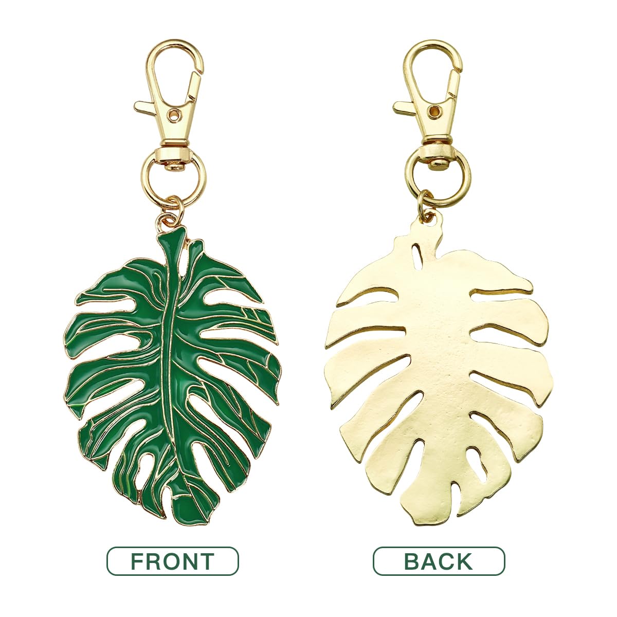 Tropical Palm Leaf Keychain Green Leaf Key Ring Tropical Party Decoration Birthday Luau Hawaiian Party Decoration