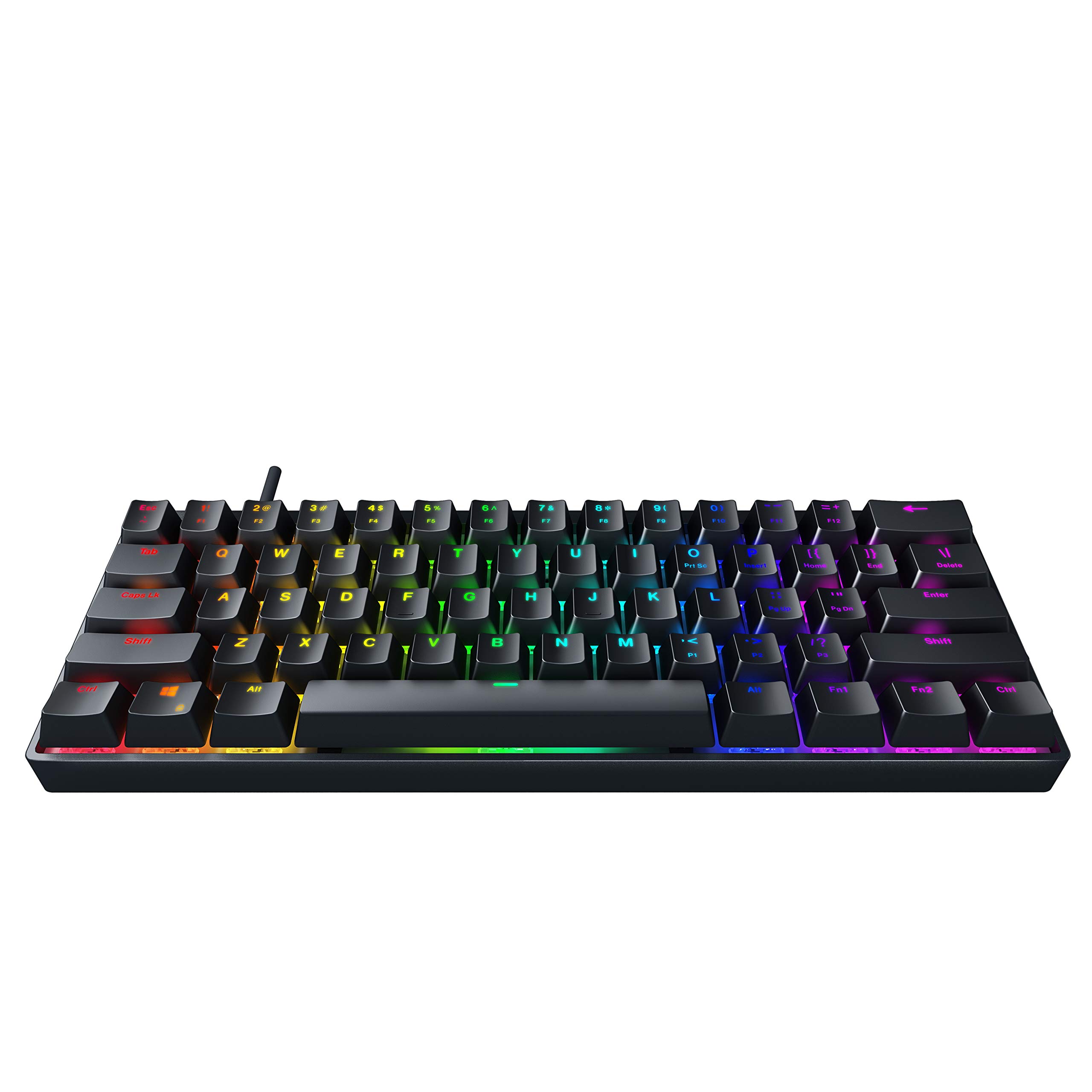 DURGOD HK Venus RGB Mechanical Gaming Keyboard | 60% Layout | USB C Wired | Doubleshot PBT Keycaps | Cherry Profile | NKRO Rollover | Windows & Mac | Aluminium Chassis| Gateron Silent Brown, Black