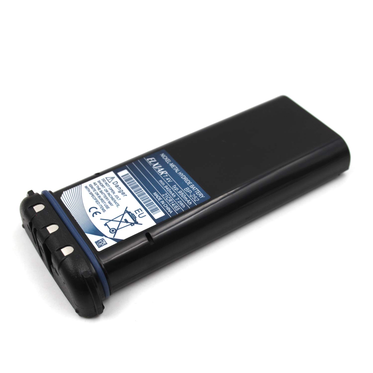 elxjar (2-Pack) 7.4V 980mAh BP-252 Ni-MH Replacement Battery Pack for ICOM Handheld VHF Marine Radio IC-M36 M34 ICMM3401