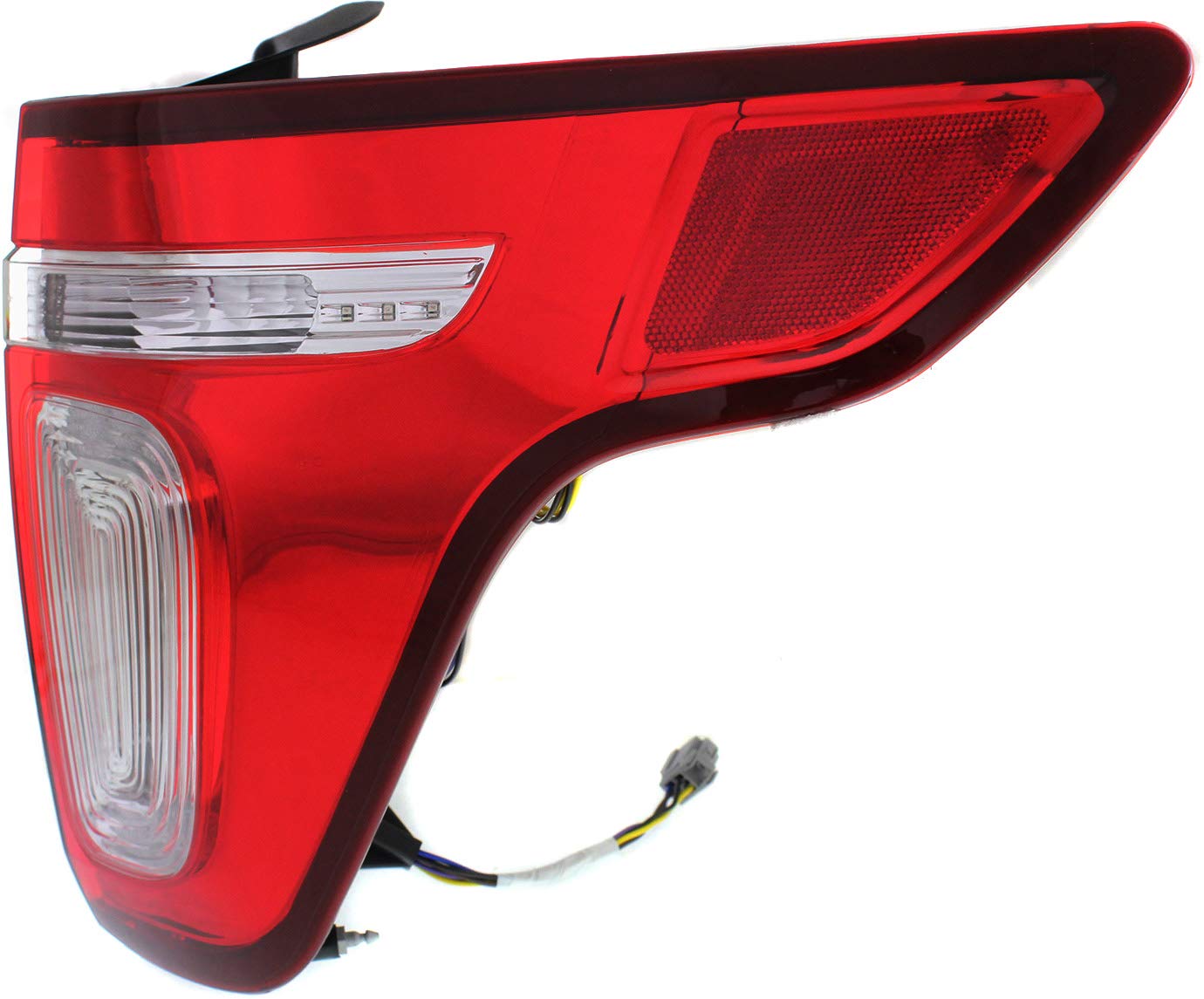 Evan Fischer Passenger Side Tail Light Assembly Compatible With 2011-2015 Ford Explorer, 2013-2015 Police Interceptor Utility With Bulb
