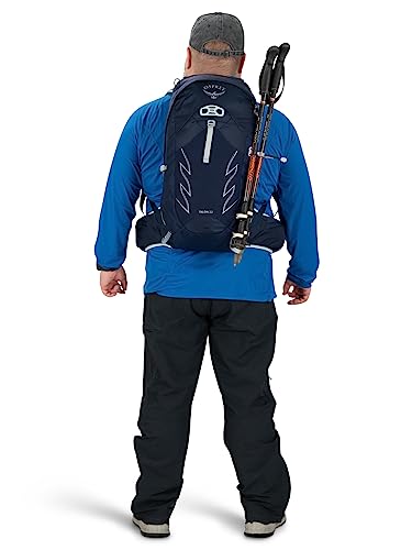 Osprey Talon 22L Men's Hiking Backpack with Hipbelt, Ceramic Blue, L/XL, Extended Fit