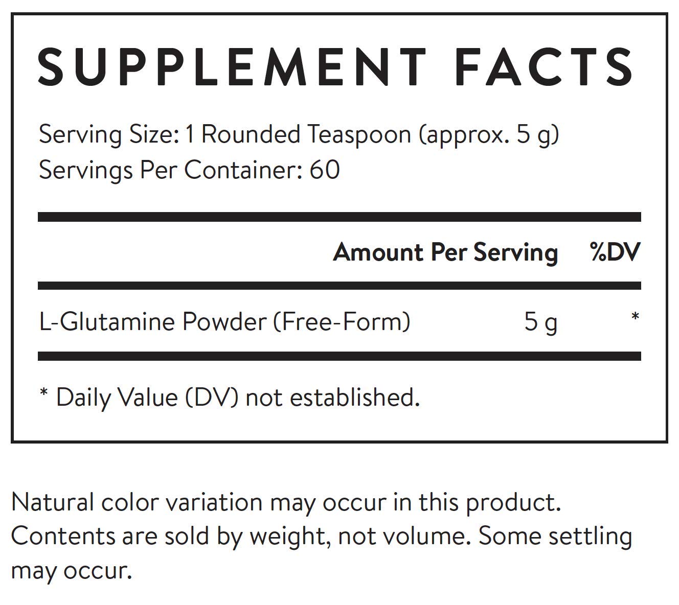 Essential Stacks Clean L-Glutamine Powder - Designed for Optimal Gut Health - Pure Unflavored L-Glutamine Powder That Mixes Easily & Has No Odor
