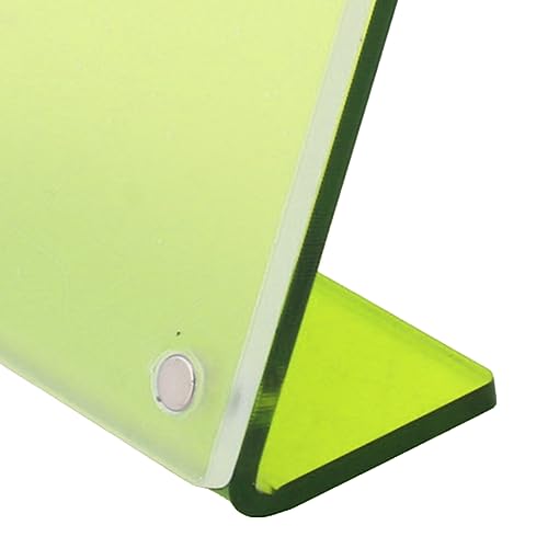 Free Standing Photo Frame, Simple Operation Slant Back Multipurpose Photo Frame for Movie Ticket Office (Fluorescent Green)