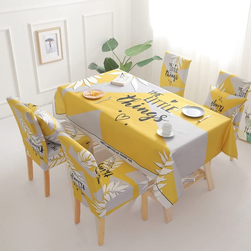 Modern Europe Lattice Printing Dining Tablecloth for Table Home Decoration Waterproof Dustproof Rectangular Tablecloth A10 140x210cm