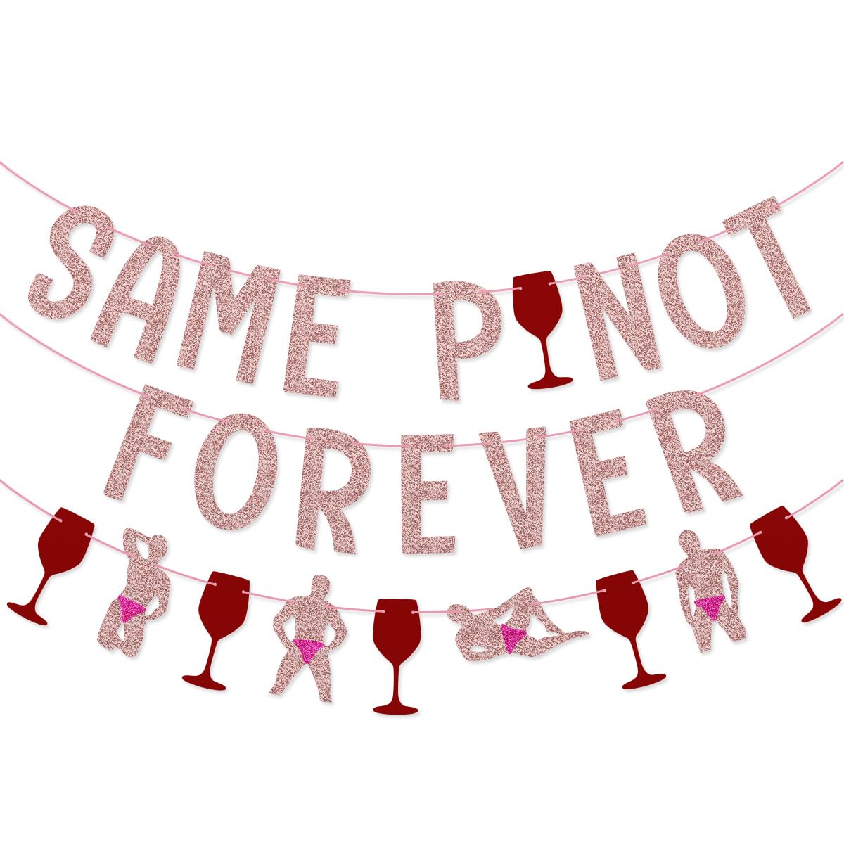Same Pinot Forever Bachelorette Party Banner for Wine Bachelorette Party Napa Bachelorette Party Decorations