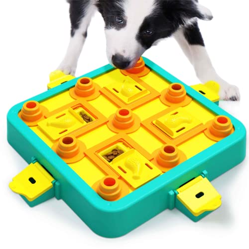 ONE PIX Dog Puzzle Toys, Level 3 in 1 Interactive Pet Toys Treat Puzzle Food Games Feeders, IQ Training & Mental Enrichment for Dog/Large/Medium/Small Dogs Gift