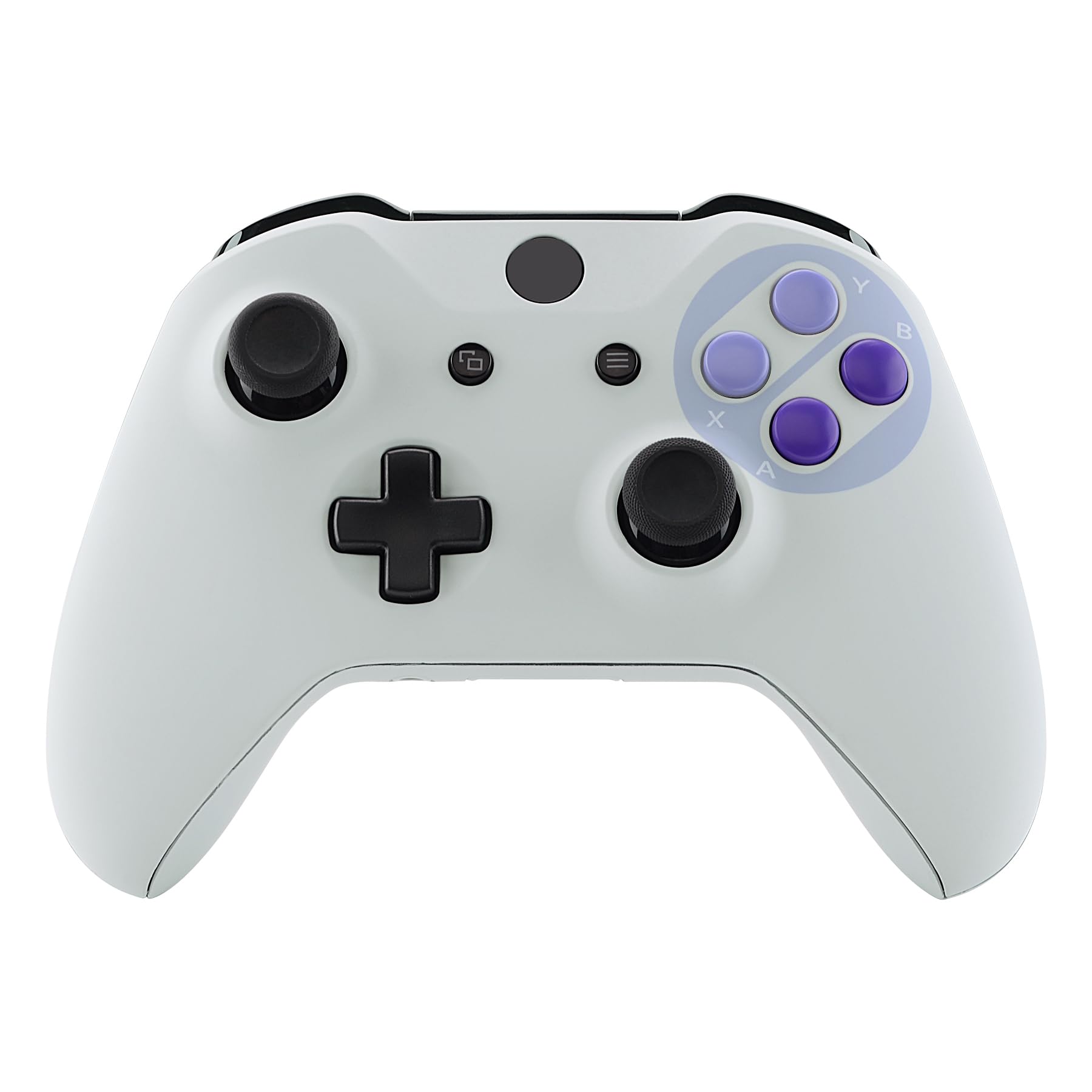 eXtremeRate Classics SNES Style Soft Touch Front Full Set Shell for Xbox One S X Controller, Replacement Housing Shell with ABXY Buttons for Xbox One S & Xbox One X Controller (Model 1708)