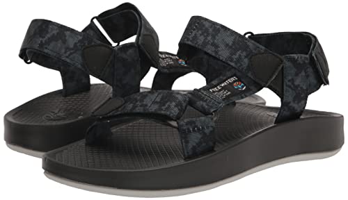 Freewaters Women's Sport Sandal, Black Tie Dye, 5