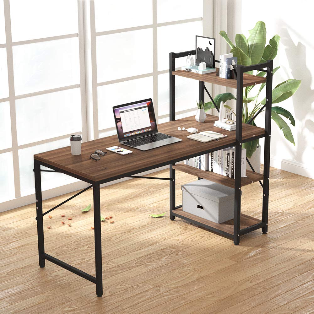 Dprodo R609002 Computer Desk, Walnut