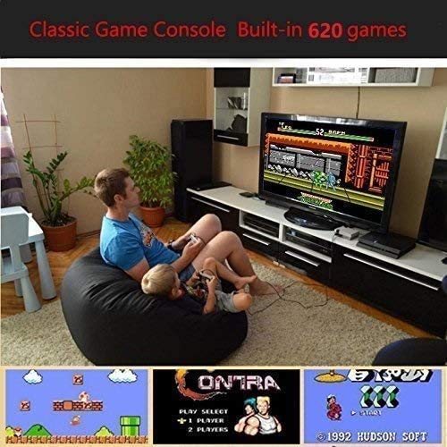 Game Console Mini TV 620 Games Classic Family TV Portable Console Game System Retro Portable Console with Dual Controller, Bring You Happy Childhood Memories