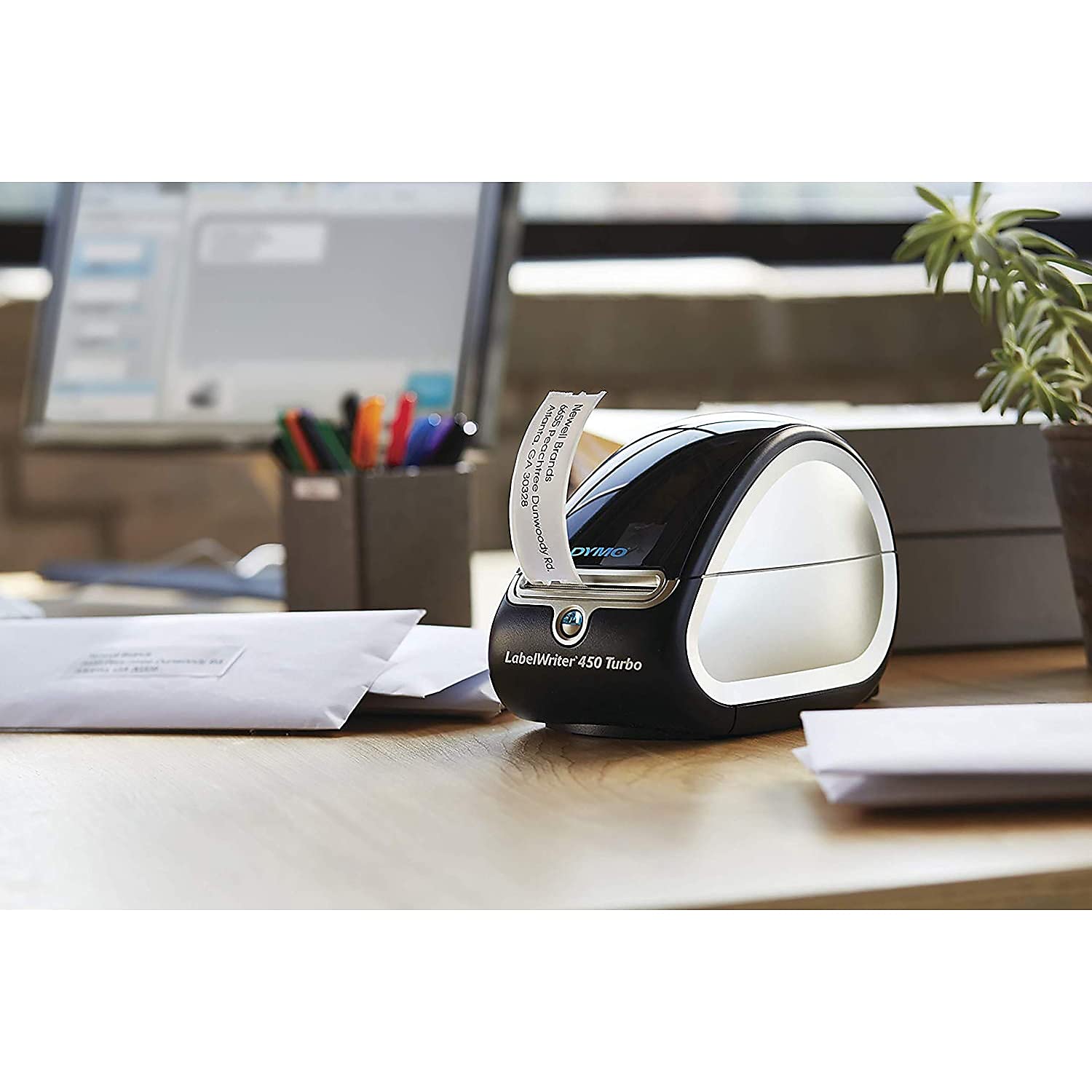 DYMO LabelWriter 550 Turbo Direct Thermal Label Printer, Black - USB and LAN Connectivity - up to 90 Labels Per Minute, 300 dpi, Auto Label Recognition, Monochrome Label Maker - BROAG