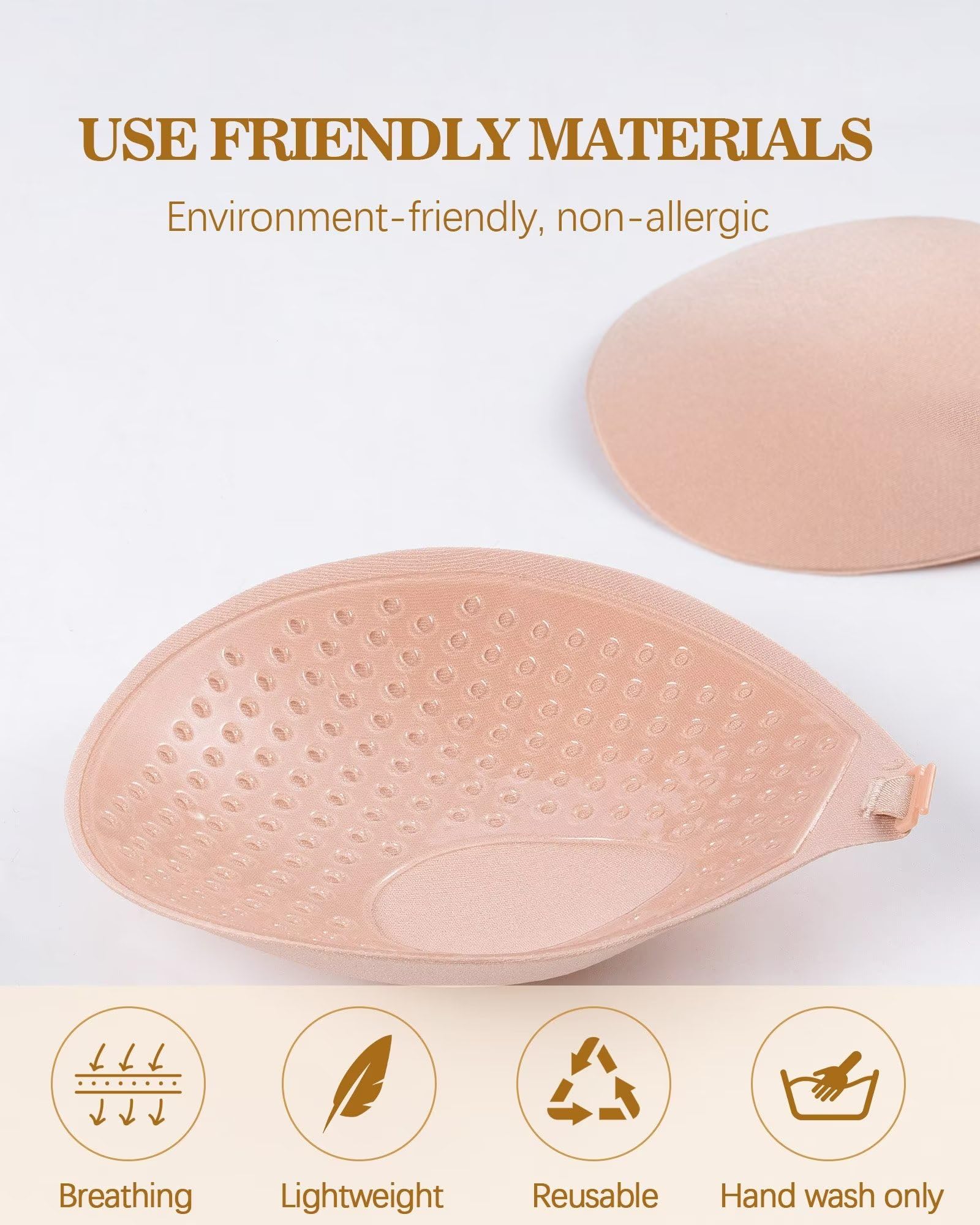 digitharbor Sticky Adhesive Bra Strapless Invisible Push up Silicone Bra for Backless Dress-1