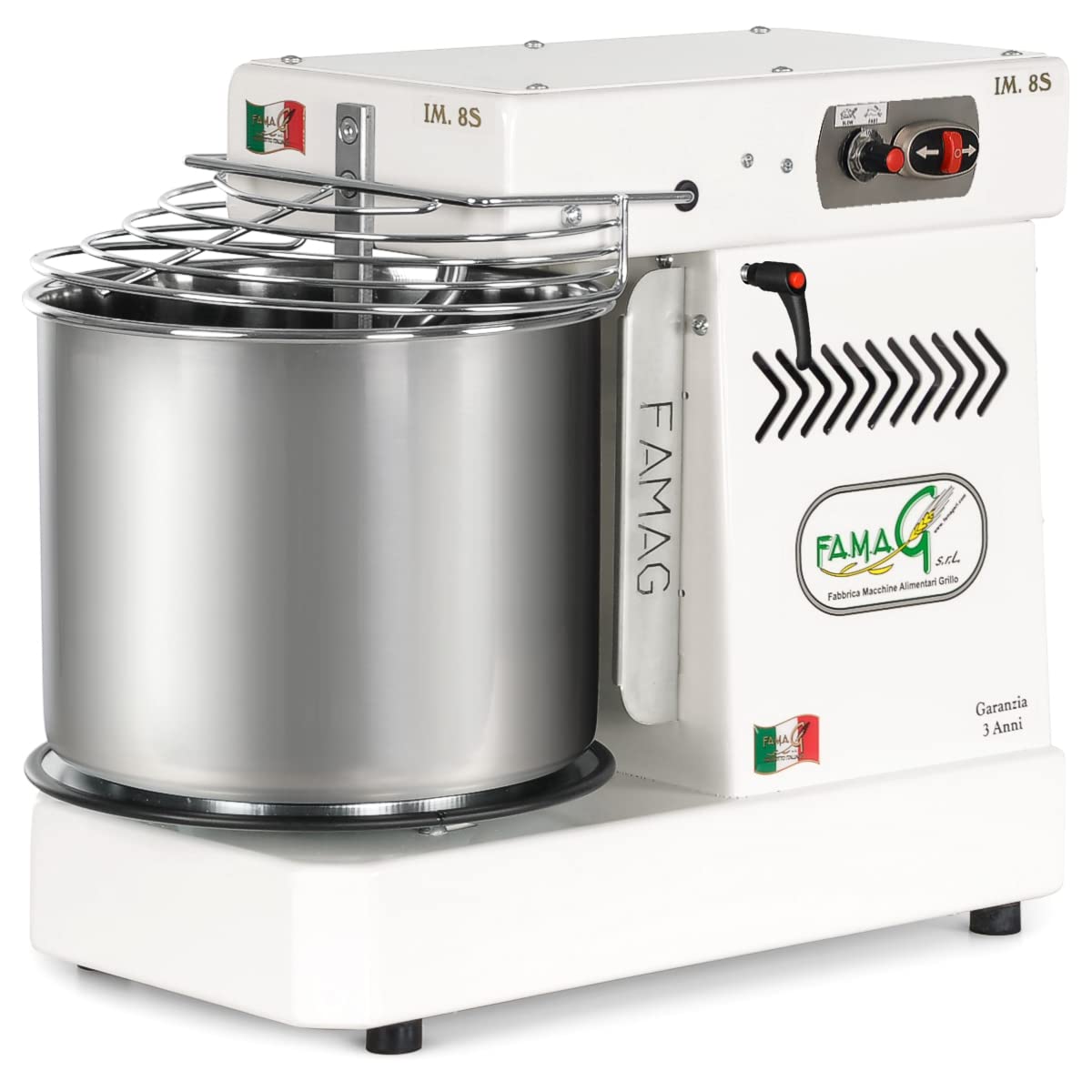 Famag IM-8S Spiral Dough Mixer, Arctic White