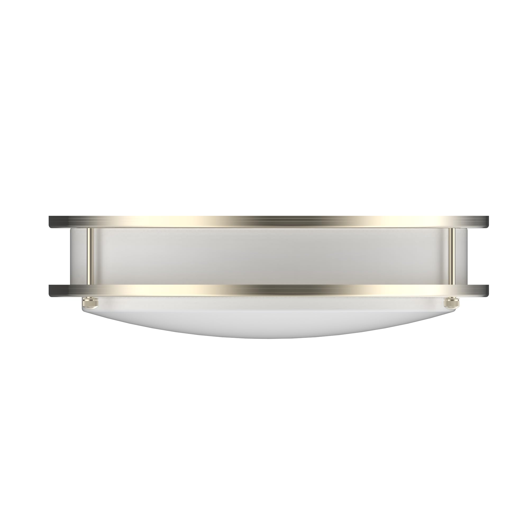 DYMOND 10 Inch LED Ceiling Light Flush Mount Dimmable Surface Mount Brushed Nickel Light Fixture for Kitchen, Hallway, Bathroom, Bedroom (2 Pack) (4000K Natural Daylight)