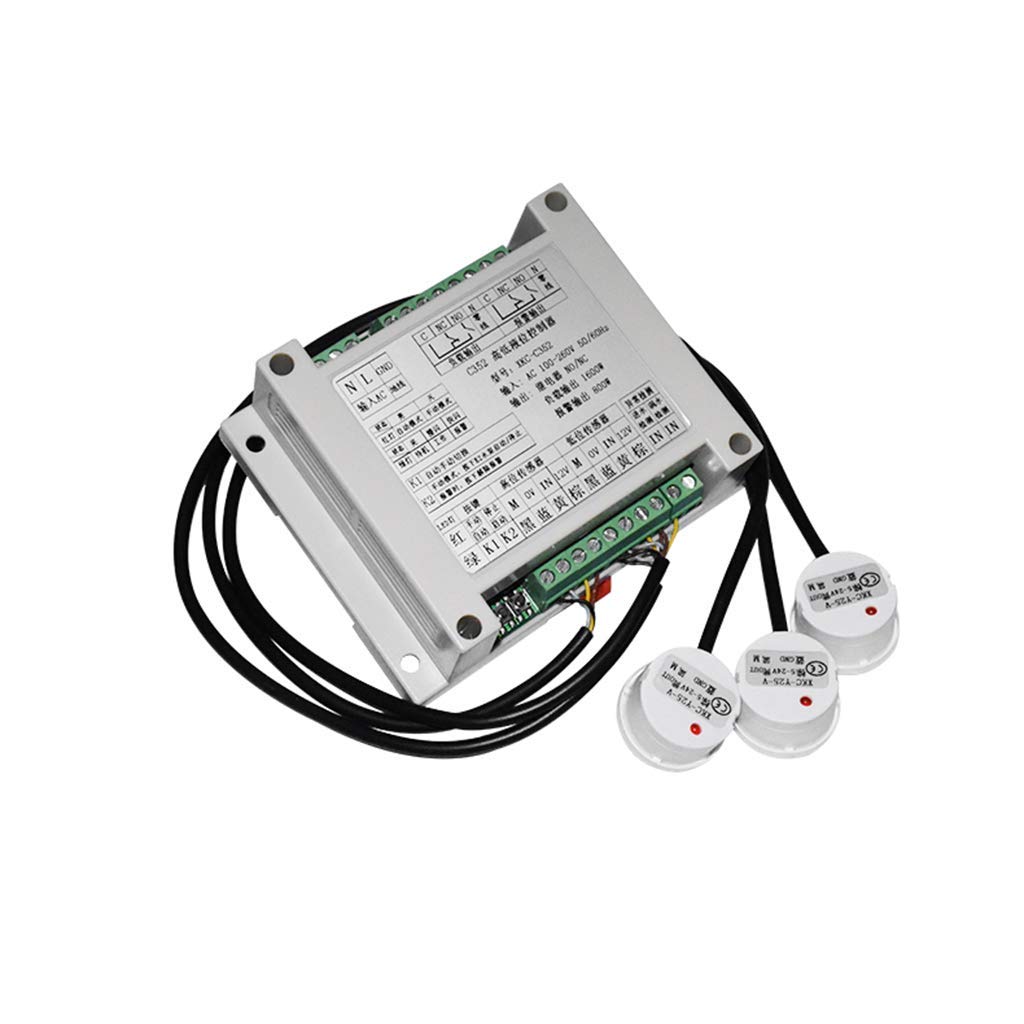 Electronic Nuts Fully Automatic Water Level Controller Water Tank Automatic Filling System Water Pump Controller with Three Non Contact/Contactless Water Level Sensors
