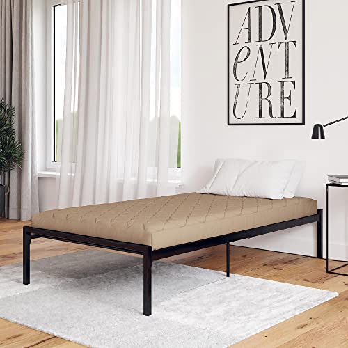 DHP 6 Inch Quilted Mattress, Twin, Tan