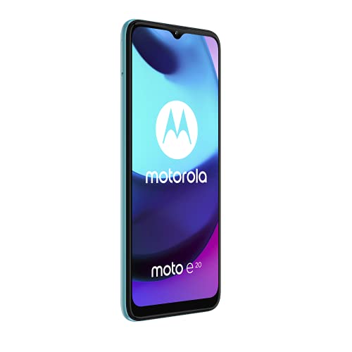 Motorola Moto e20 Dual-SIM 32GB ROM + 2GB RAM (GSM Only | No CDMA) Factory Unlocked 4G/LTE Smartphone (Coastal Blue) - International Version