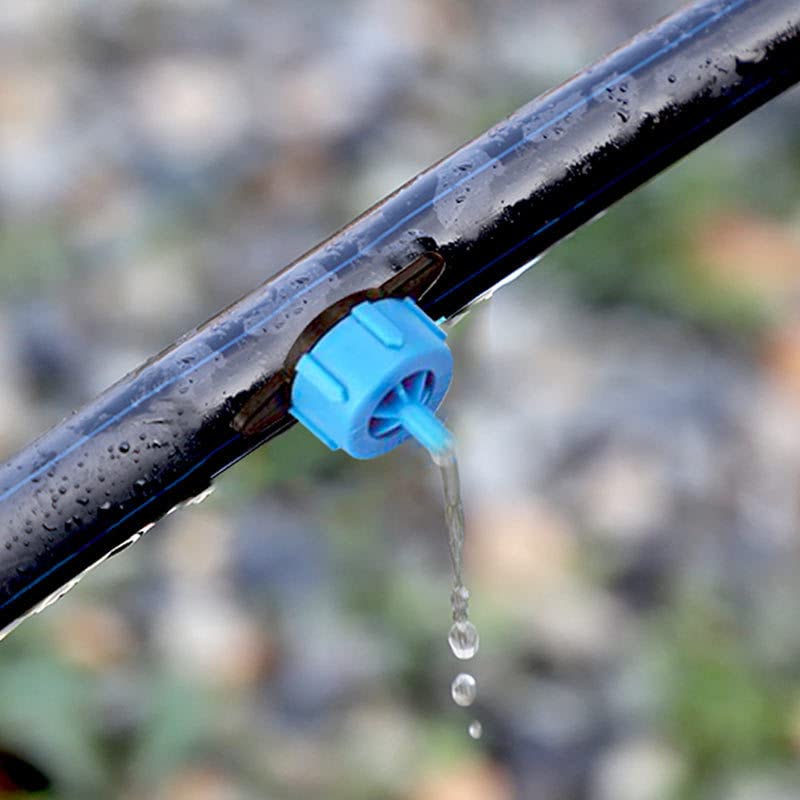 La Farah 2 GPH Pressure Compensating Drippers,Drip Irrigation Drippers/Emitters for 1/4 Inch Drip Irrigation Tubing, Yellow (50-Pack)