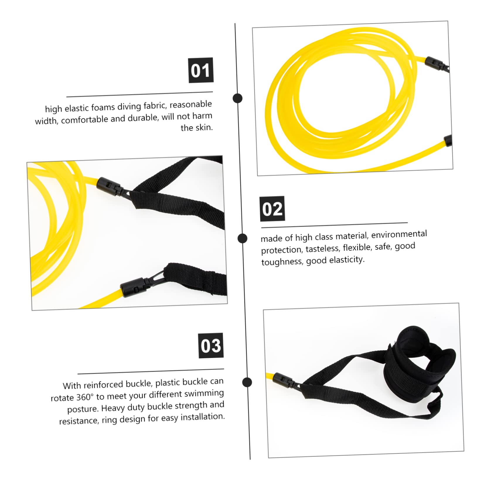 GAFOKI 2 Sets Swimming Training Belt Workout Belt for Men Yoga Accessories Exercise Accessories Swim Tether Stationary Exercises Resistance Rope Exercise Bands Resistance Men Ankle Straps