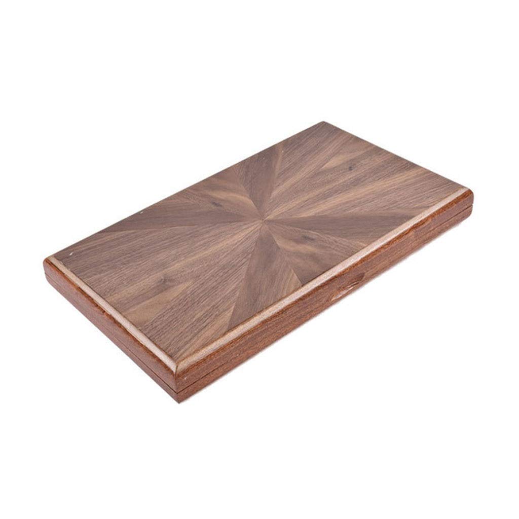 High Grade Backgammon Chess Travel Chess Set Fine Wooden Chessboard Classic Chess Game Plastic Chess Pieces (Color : E)