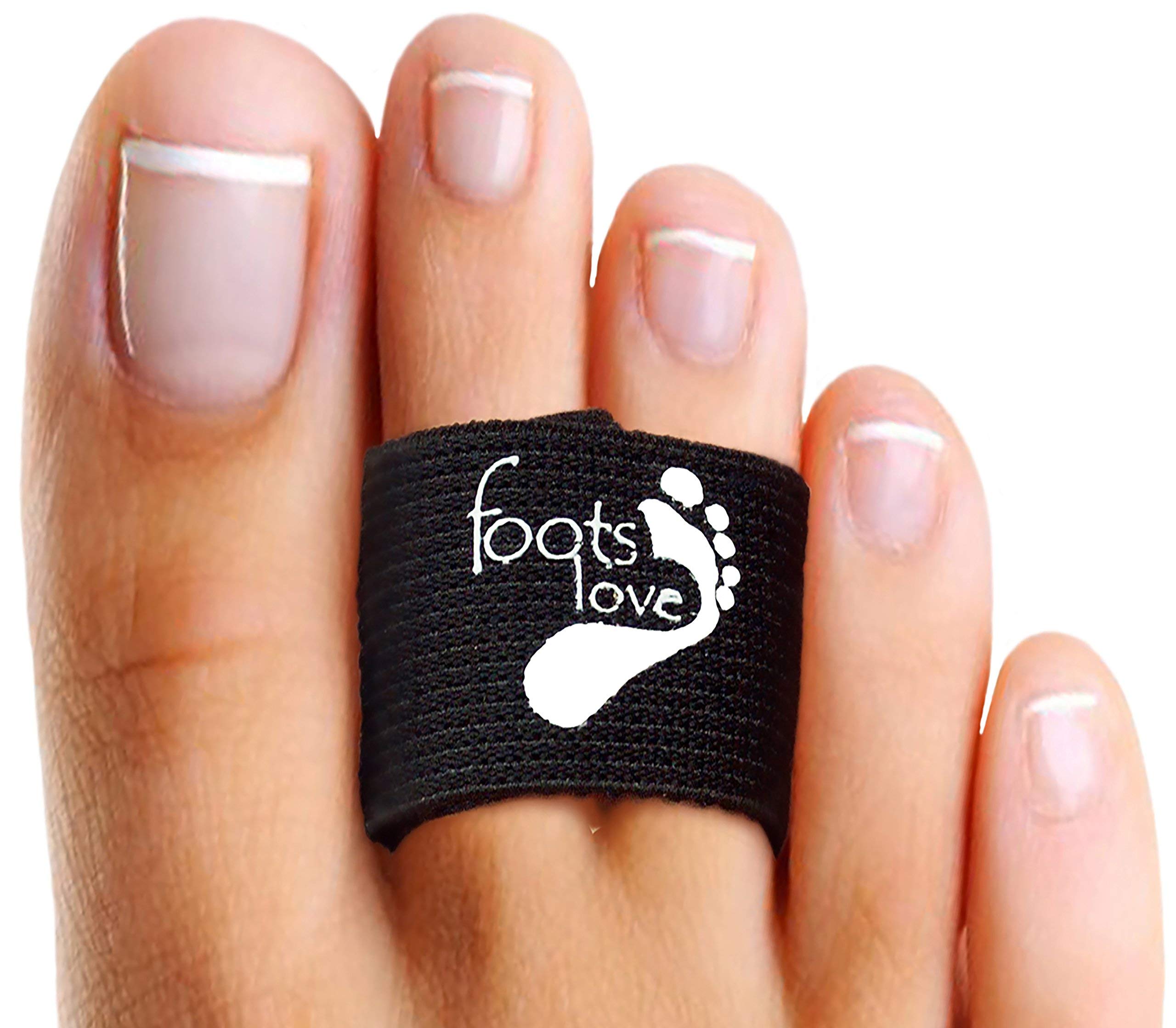 FOOTS LOVE - Broken Toe Splints. Crooked Toe Separator Hammer Toe Straightener Wraps. The Only Copper Align, Protect & Heal Brace. Even Better Now With No Slip !