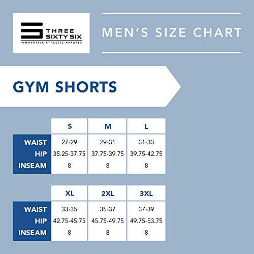 Dry FIT Gym Shorts for Men - Mens Workout Running Shorts - Moisture Wicking with Pockets and Side Hem
