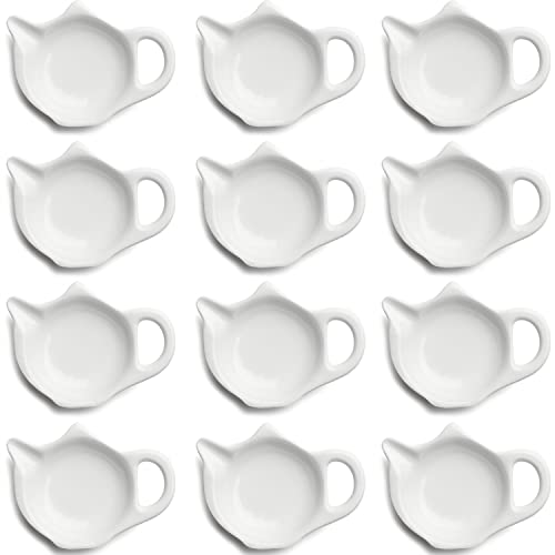 Tea Bag Holder for Used Tea Bag Teapot Shaped Tea Bag Coasters - Keep Your Tea Time Tidy and Organized with Tea Bag Saucers Set of 6