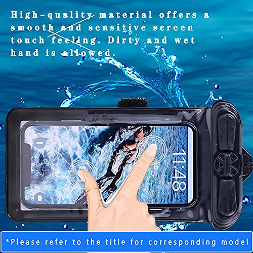 Puccy Case Cover, Compatible with Infinix Smart 5A Smartphone Black Waterproof Pouch Dry Bag (Not Screen Protector Film) New Version