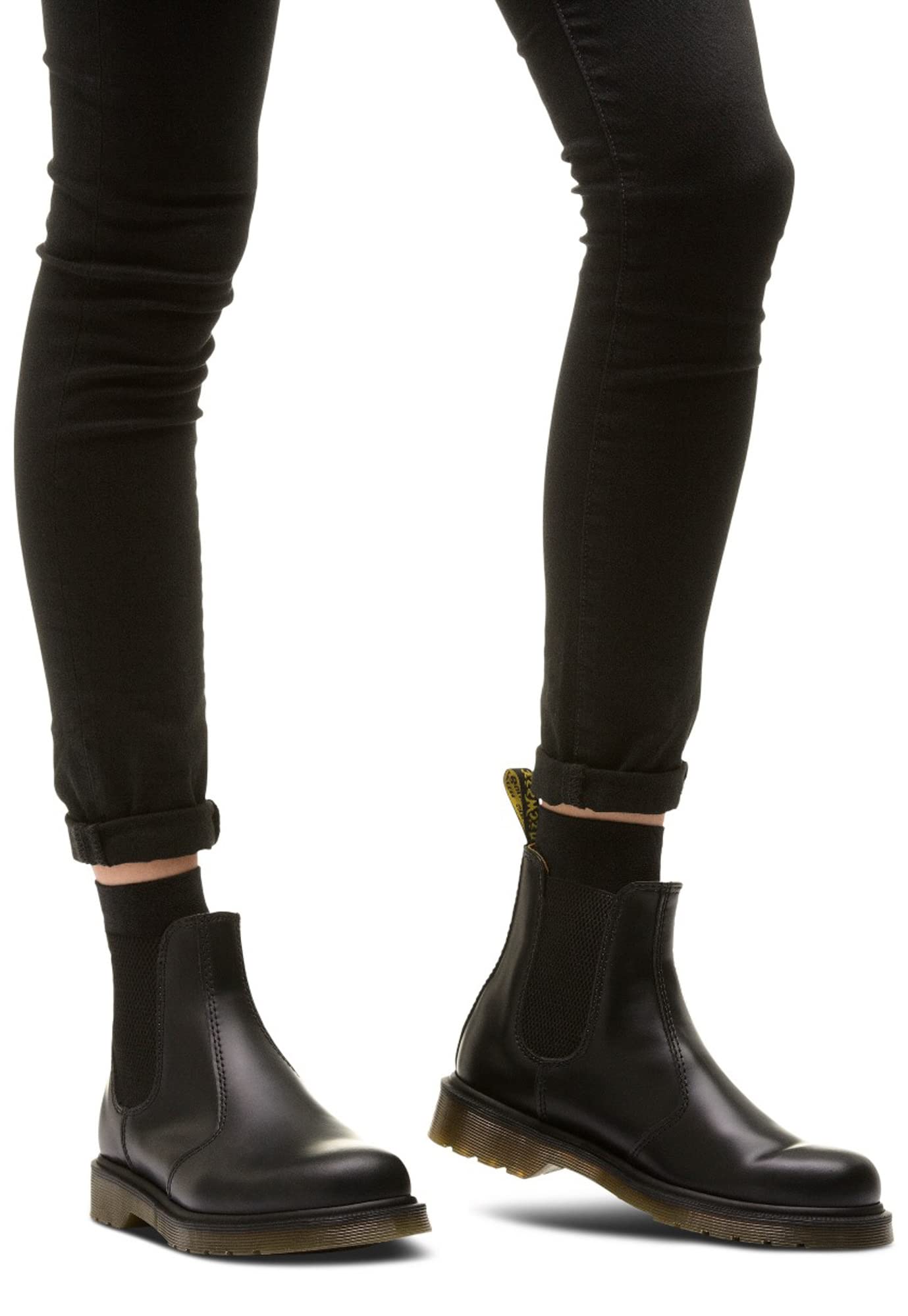 Dr. Martens Women's Leonore Burnished Wyoming Leather Boot, Black, 3 Medium UK (5 US)