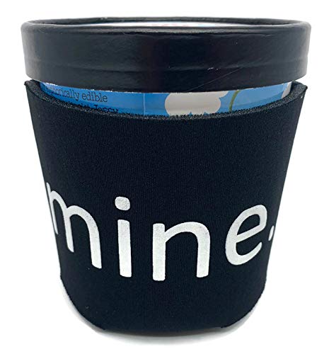 Ice Cream Pint Holder Insulated Sleeve - 2 Pack - Mine - Black