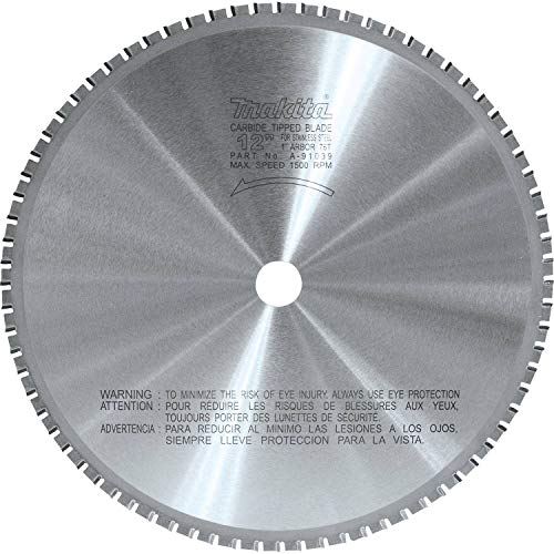 Makita A-91039 12-Inch 76-Teeth Stainless Steel Carbide-Tipped Saw Blade, Silver