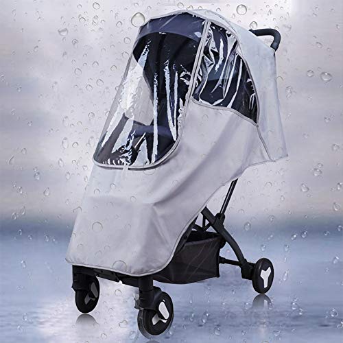 FAMKIT Baby Buggy Rain Cover Stroller Waterproof Rain Cover EVA Stroller Accessories Universal Wind Dust Shield