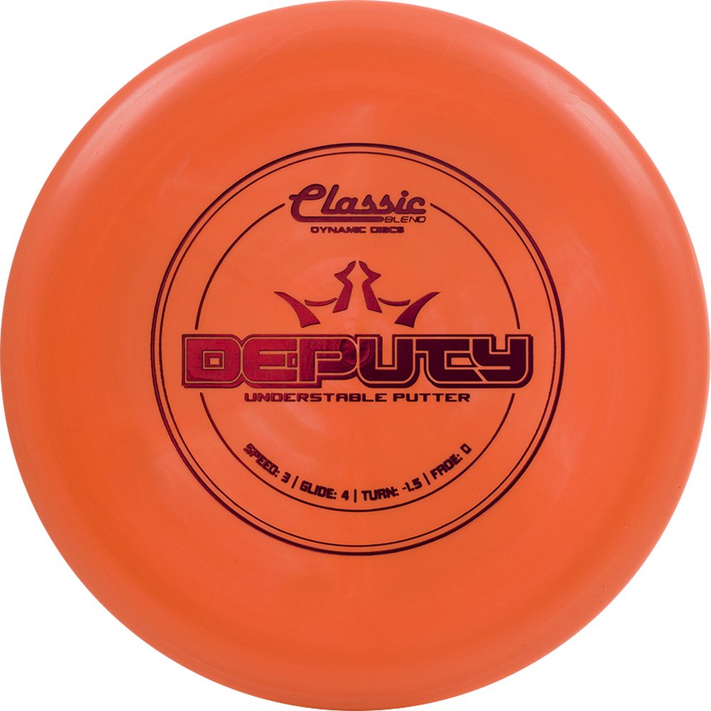 Dynamic Discs Classic Blend Deputy Putter Golf Disc [Colors May Vary] - 173-176g