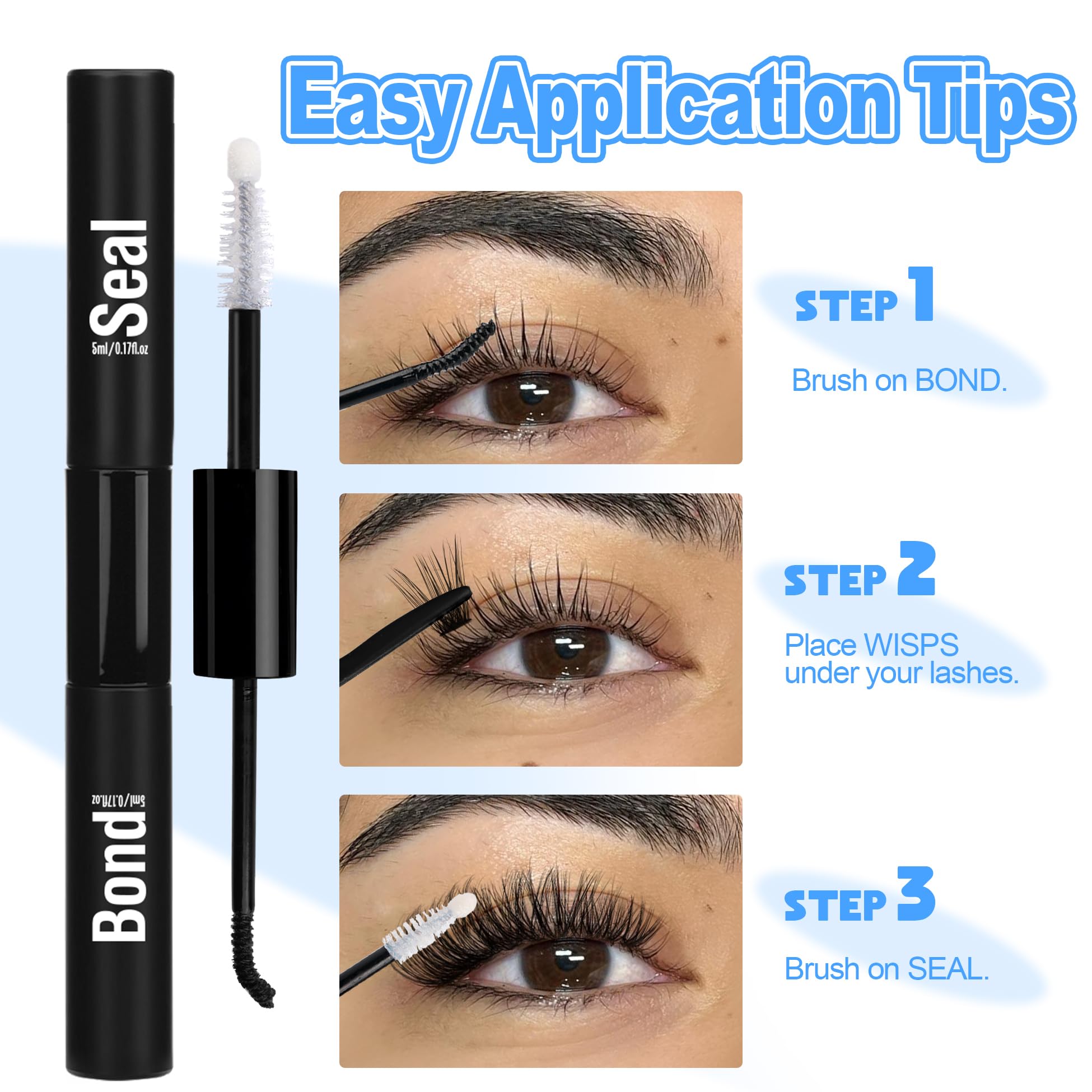 DIY Lash Extension Kit 280 Pcs Cluster Lashes Kit Wispy CC Curl Eyelash Extension Kit 10-16MM Mixed Lengths Eyelash Clusters with Lash Bond and Seal and Remover Kit by Mavphnee