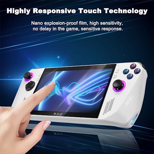 WYQLTD 4 Pack for ASUS ROG Ally 2023 Screen Protector Tempered Glass, 9H Hardness High Definition Scratch and Shatterproof