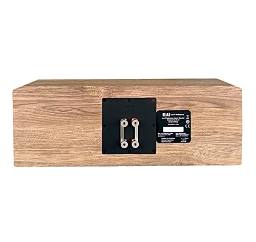 ELAC Uni-Fi Reference 3-Way 5-1/4" Center Speaker, Oak or Walnut Center Speaker for Home Theater, White Baffle with Oak Sides