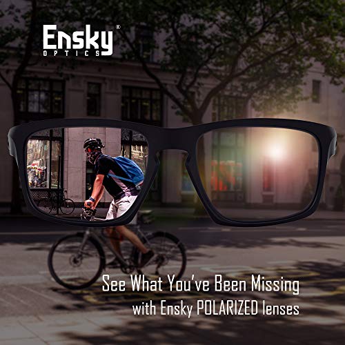 Ensky Replacement Lenses for Oakley Holbrook OO9102 Sunglasses - Intense Blue