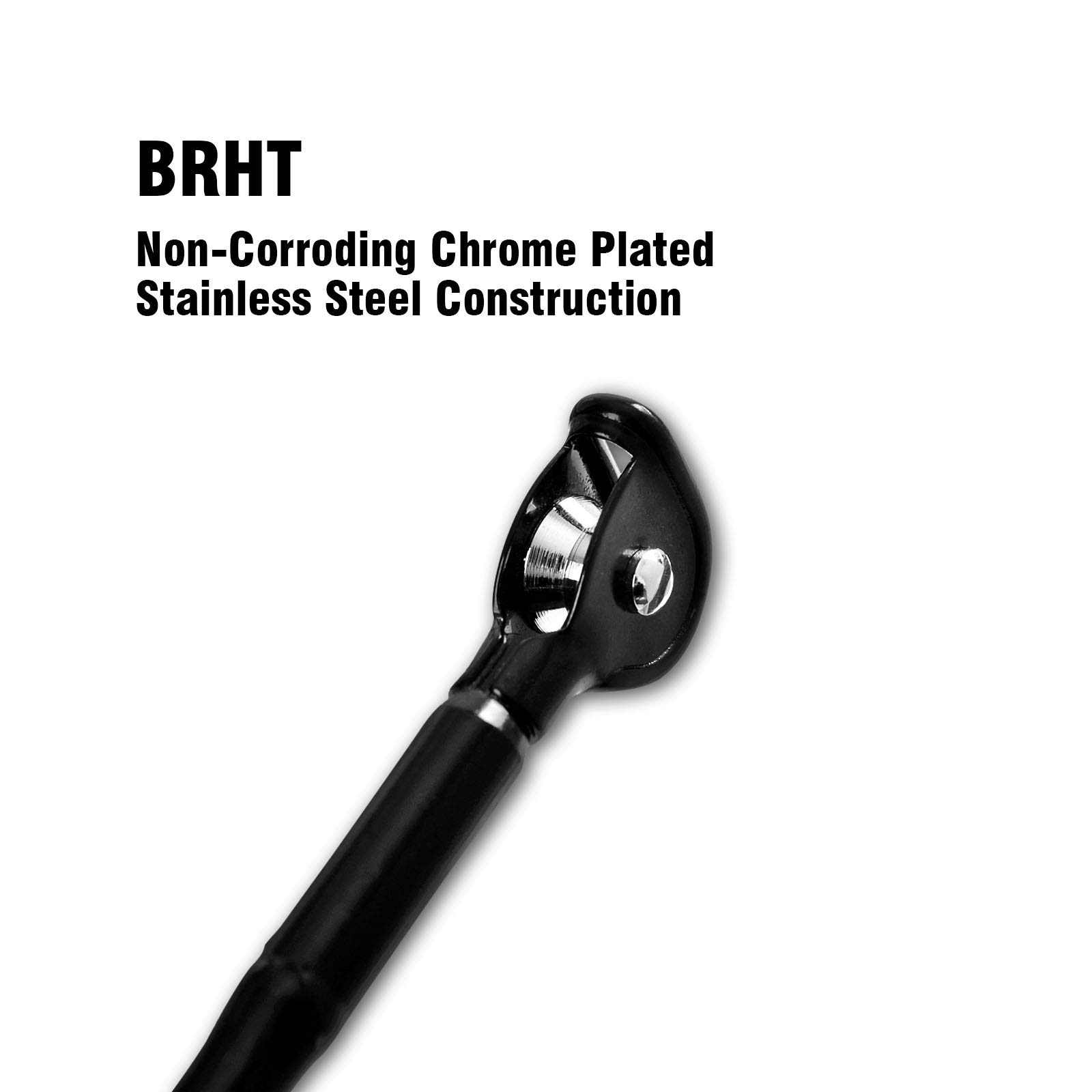 Fiblink Bent Butt Fishing Rod 2-Piece Saltwater Offshore Trolling Rod Big Game Roller Rod Conventional Boat Fishing Pole (Length: 6β)