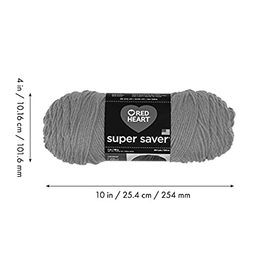 Red Heart Super Saver Light Blue Yarn - 3 Pack of 198g/7oz - Acrylic - 4 Medium (Worsted) - 364 Yards - Knitting/Crochet