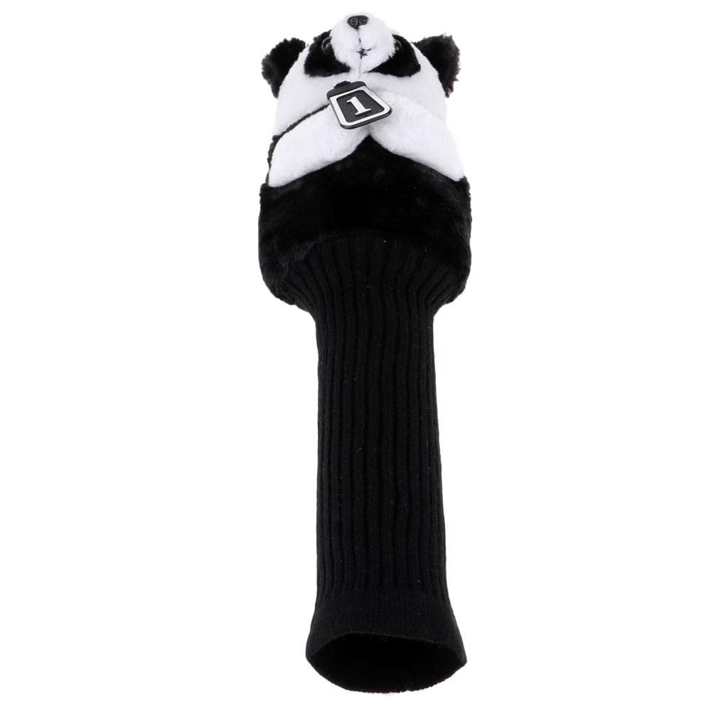 DYNWAVE Animal Shape Golf Club Headcover Wood Driver Head Cover Accessory, Panda