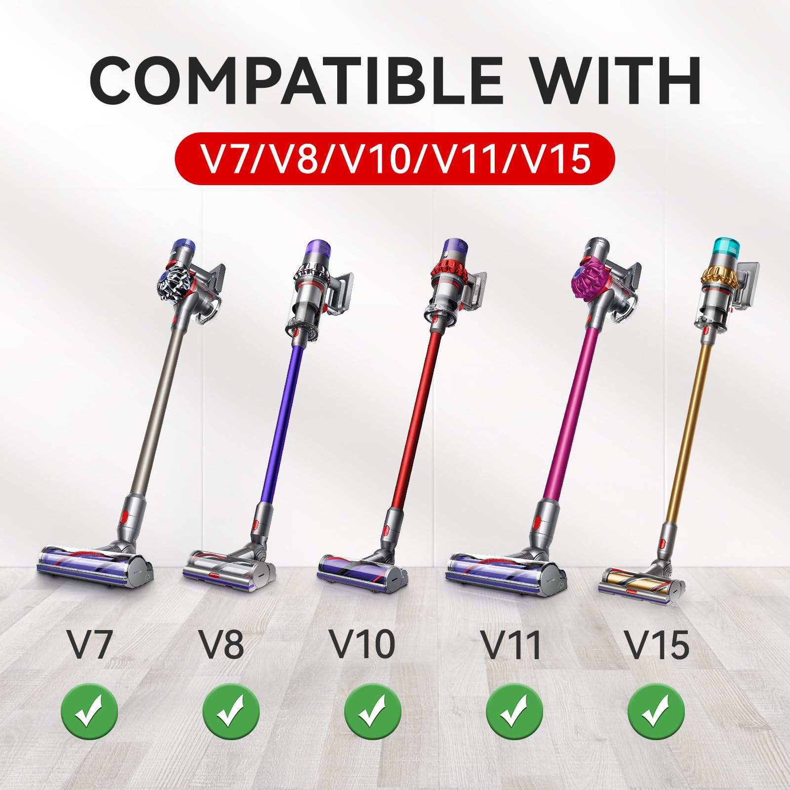 E.LUO Flexible Extension Hose & Trigger Lock for Cordless Vacuum Cleaner