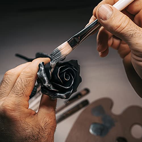 MakuliSmit 100% Hand Forged Iron Rose Sculpture - Gift of Everlasting Love - Wrought Steel Flower