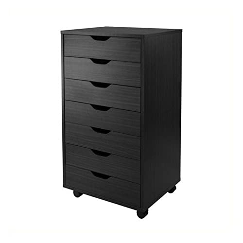 MAXCBD Nightstand Bedside Table Drawer Cabinet Wooden Chest Drawer Cabinet Dresser Storage Organizer Rolling Portable Furniture Transitional Style Storage Tower Dresser