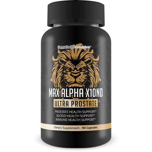 Max Alpha X10ND Ultra Prostate - T Prostate Support for Men - Promote Energy & Endurance - Blood Flow Support for Prostate Health with Vitamin D, Ginseng, Green Tea, & Zinc - Immune Support Benefits